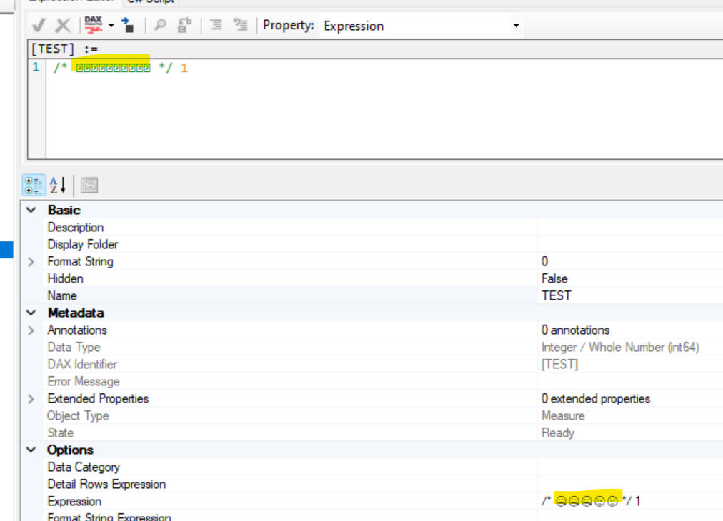 Encoding In Expression Editor Differ From Properties · Issue 1096 